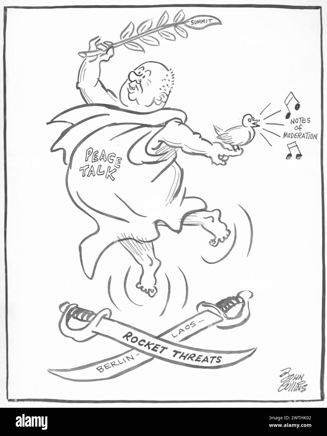 Cartoon - Russian Sabre Dance. John Collins (1917-2007 Stock Photo - Alamy