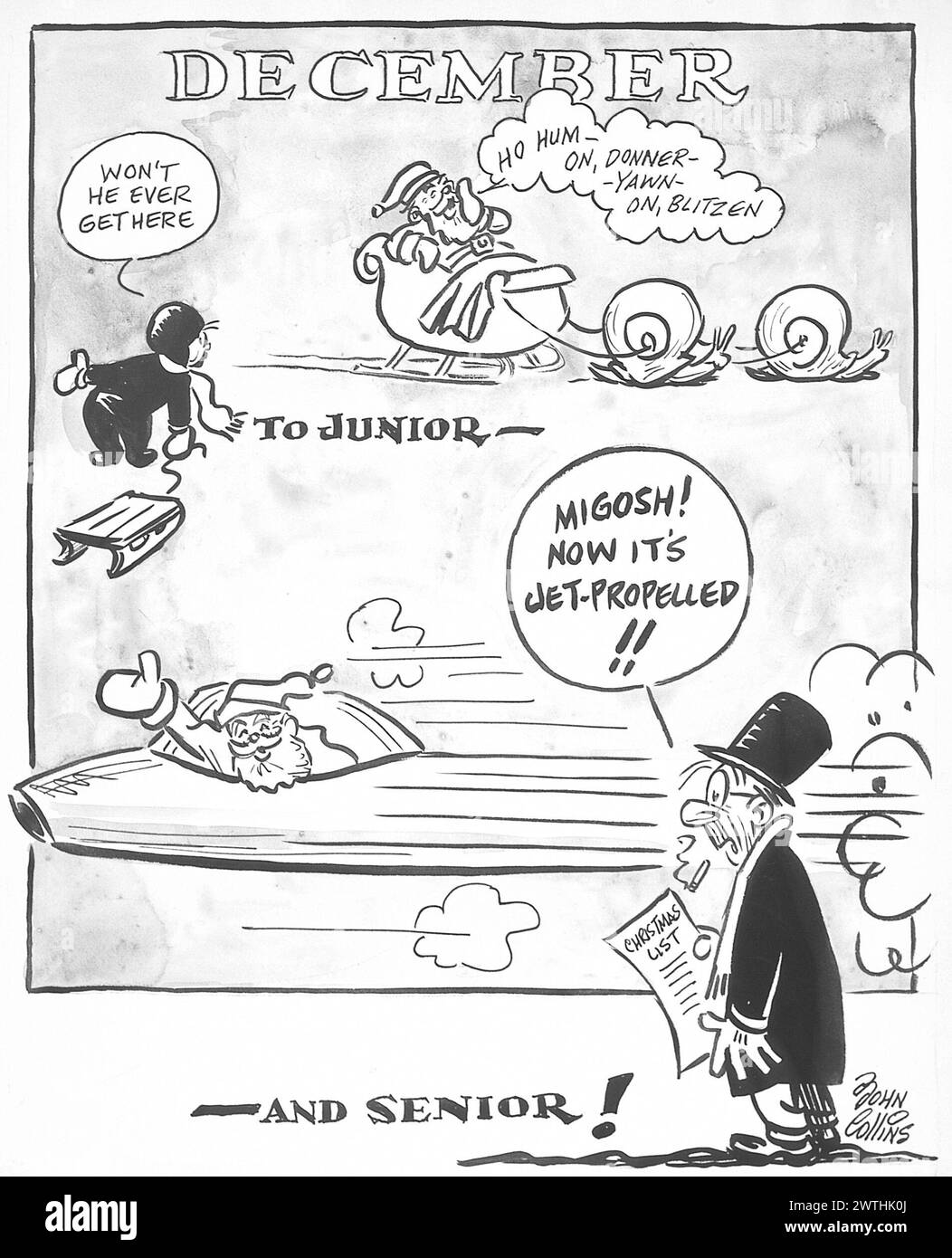 Cartoon - How It Looks-. John Collins (1917-2007 Stock Photo - Alamy