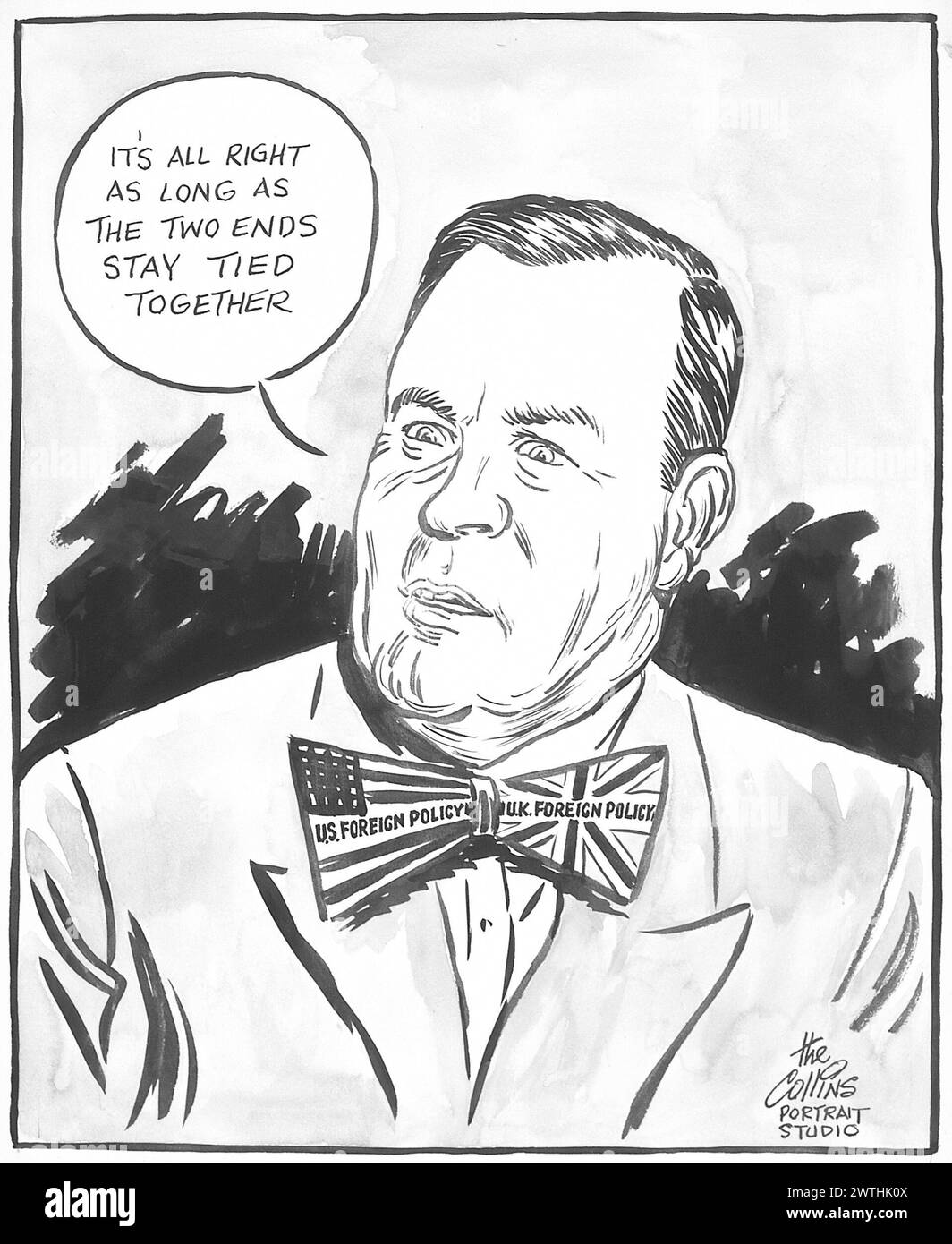 Cartoon bow tie Black and White Stock Photos & Images - Alamy