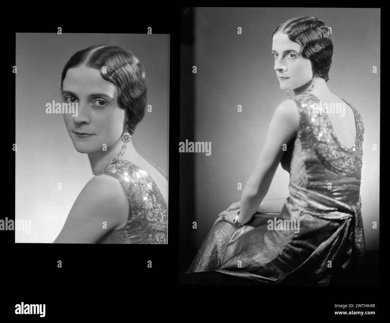 Woman; inscribed 'Miss Gwenyth Walsh' gelatin silver negatives, black ...