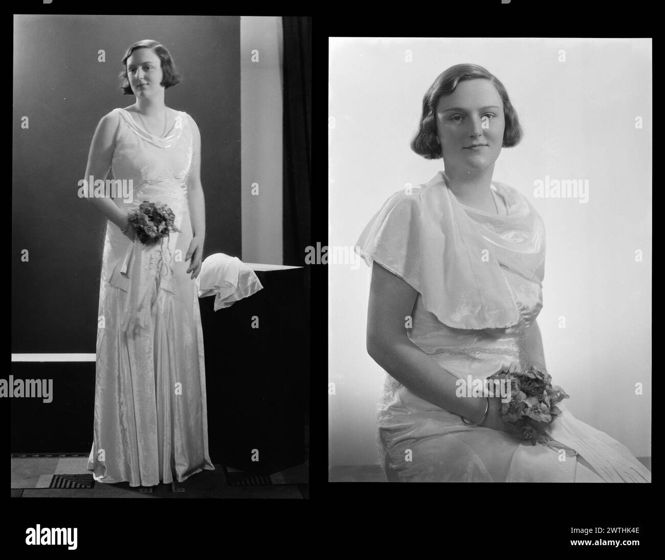 Woman; inscribed 'Miss M. Munns' gelatin silver negatives, black-and ...