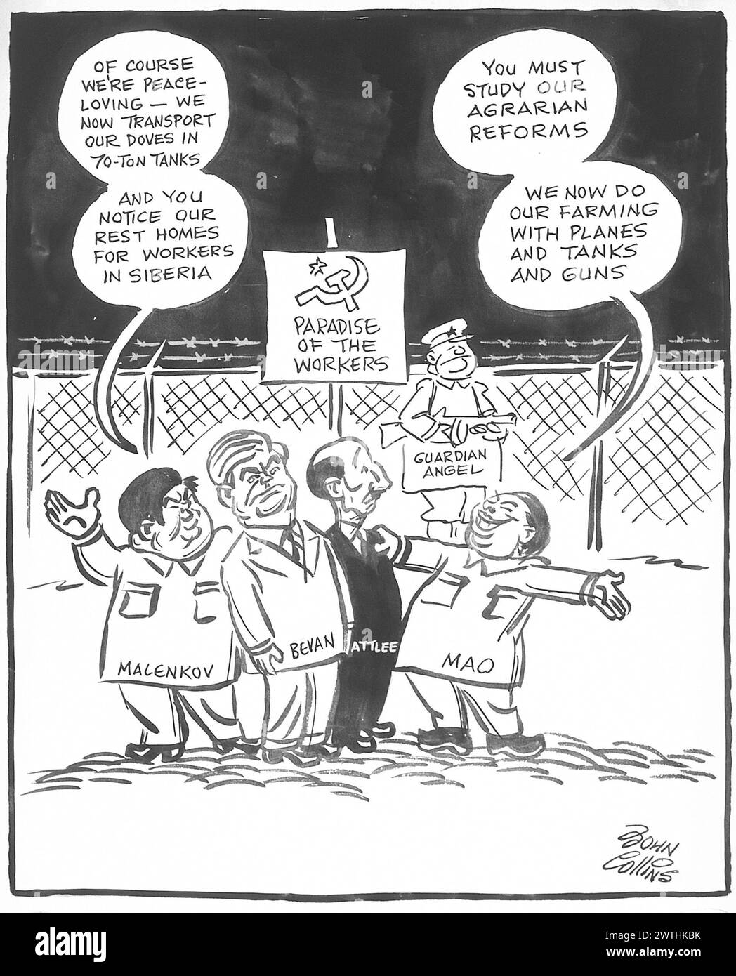 Iron curtain cartoon hi-res stock photography and images - Alamy
