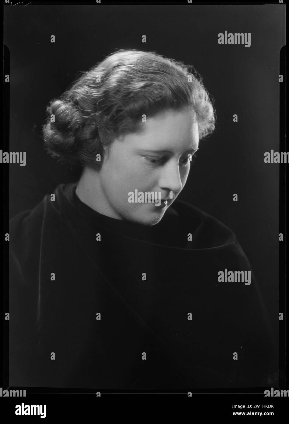 Miss G Wilson black-and-white negatives, studio portraits, gelatin ...