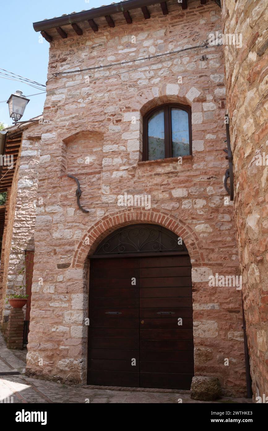 Collepino, medieval village near Spello, in Perugia province, Umbria ...