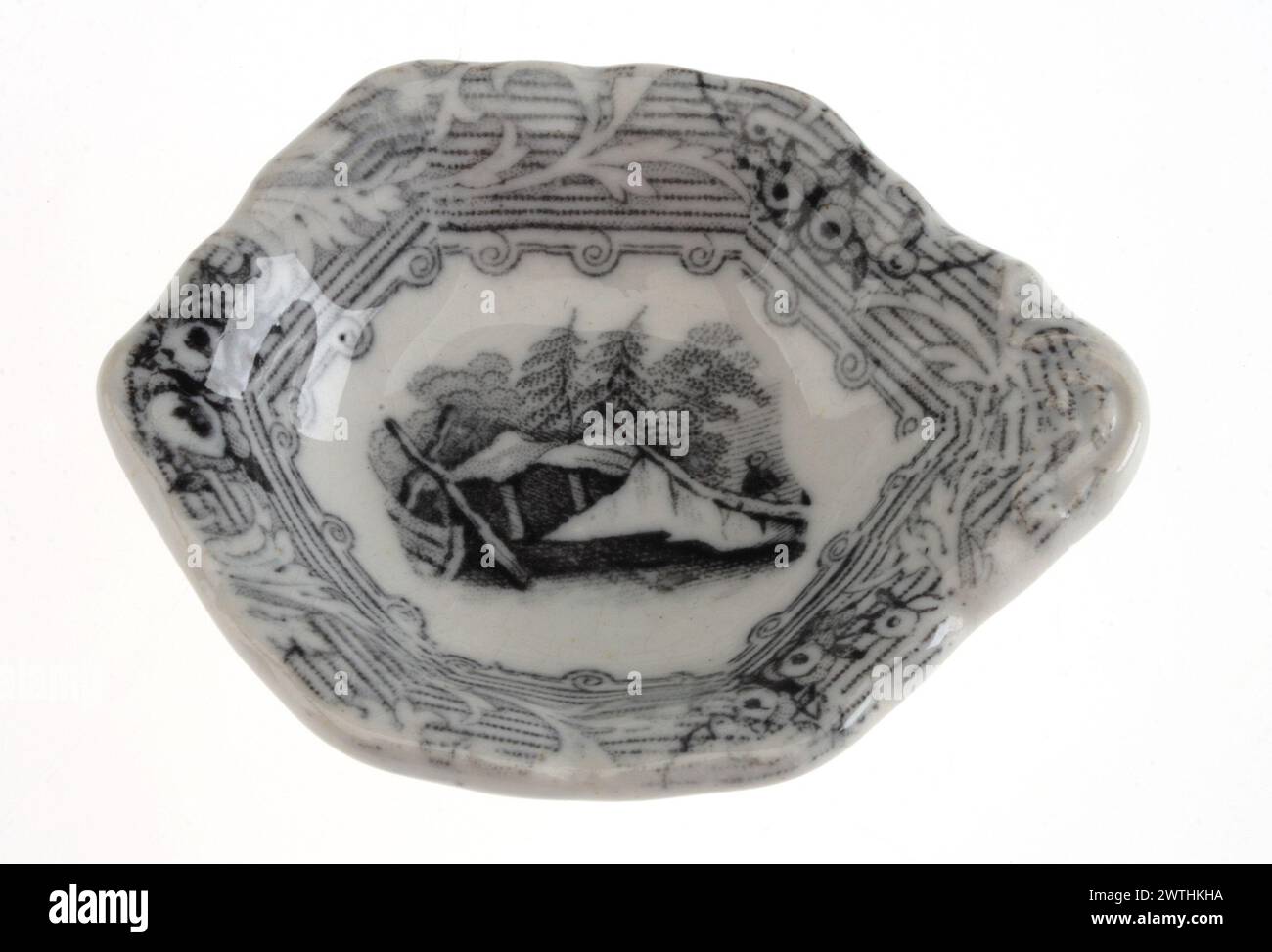 Toy candy dish - Indian Scene D'après Francis Morley, 1845-1850 Stock ...