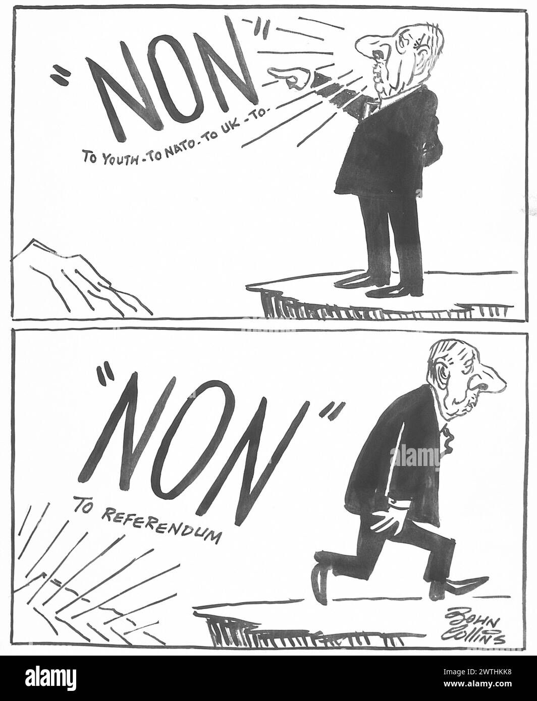 Cartoon - The Echo. John Collins (1917-2007 Stock Photo - Alamy