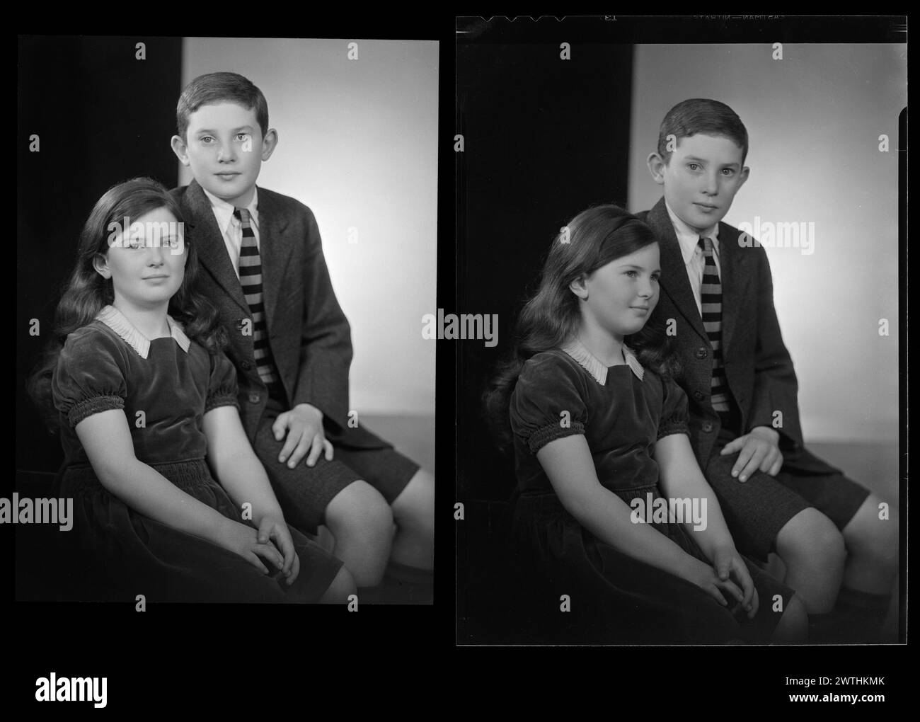 Children; inscribed 'Mrs Pearce' Nitrate negatives, gelatin silver ...