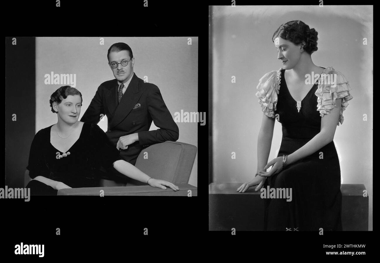 Woman and Man; inscribed 'Mr & Mrs Williamson' Nitrate negatives ...