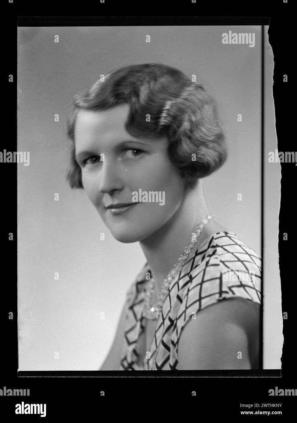 Woman; inscribed 'Mrs Clark' gelatin silver negatives, black-and-white ...