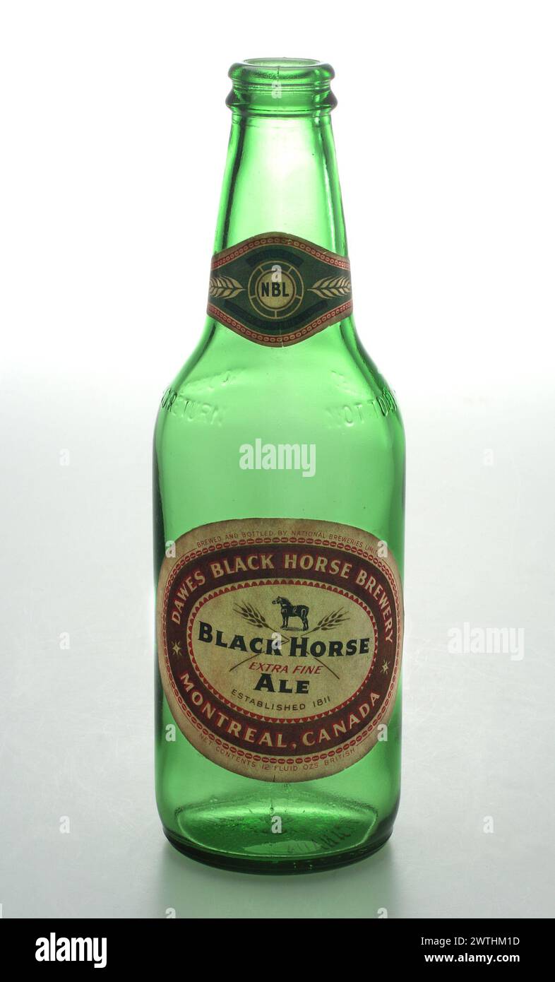 Alcoholic beverage bottle - Dawes Black Horse Dominion Glass Company ...