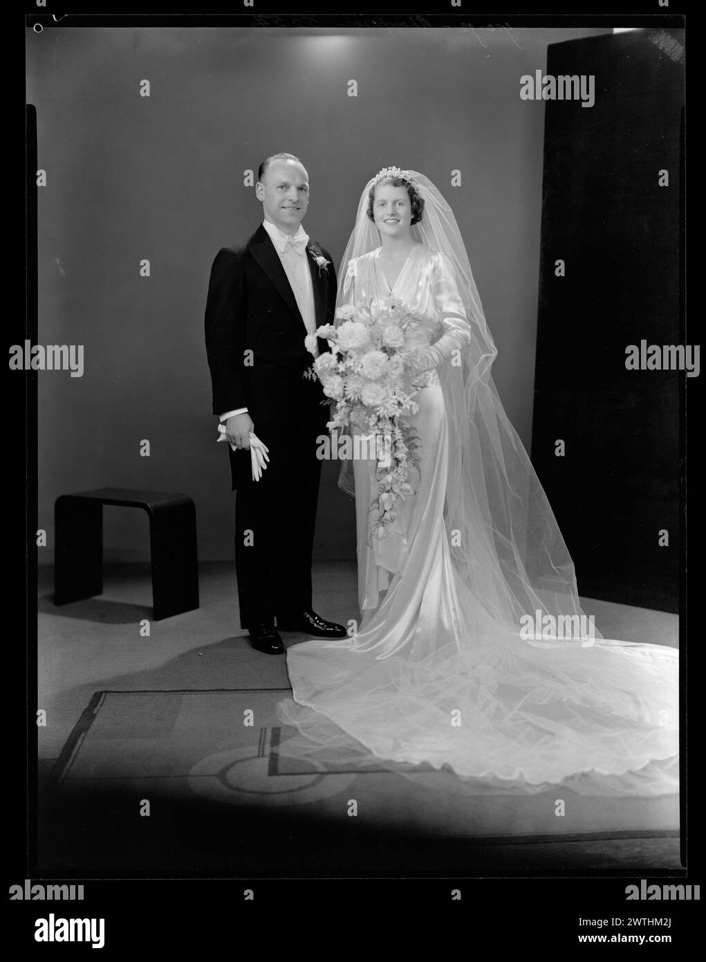 George-Thompson wedding gelatin silver negatives, black-and-white ...