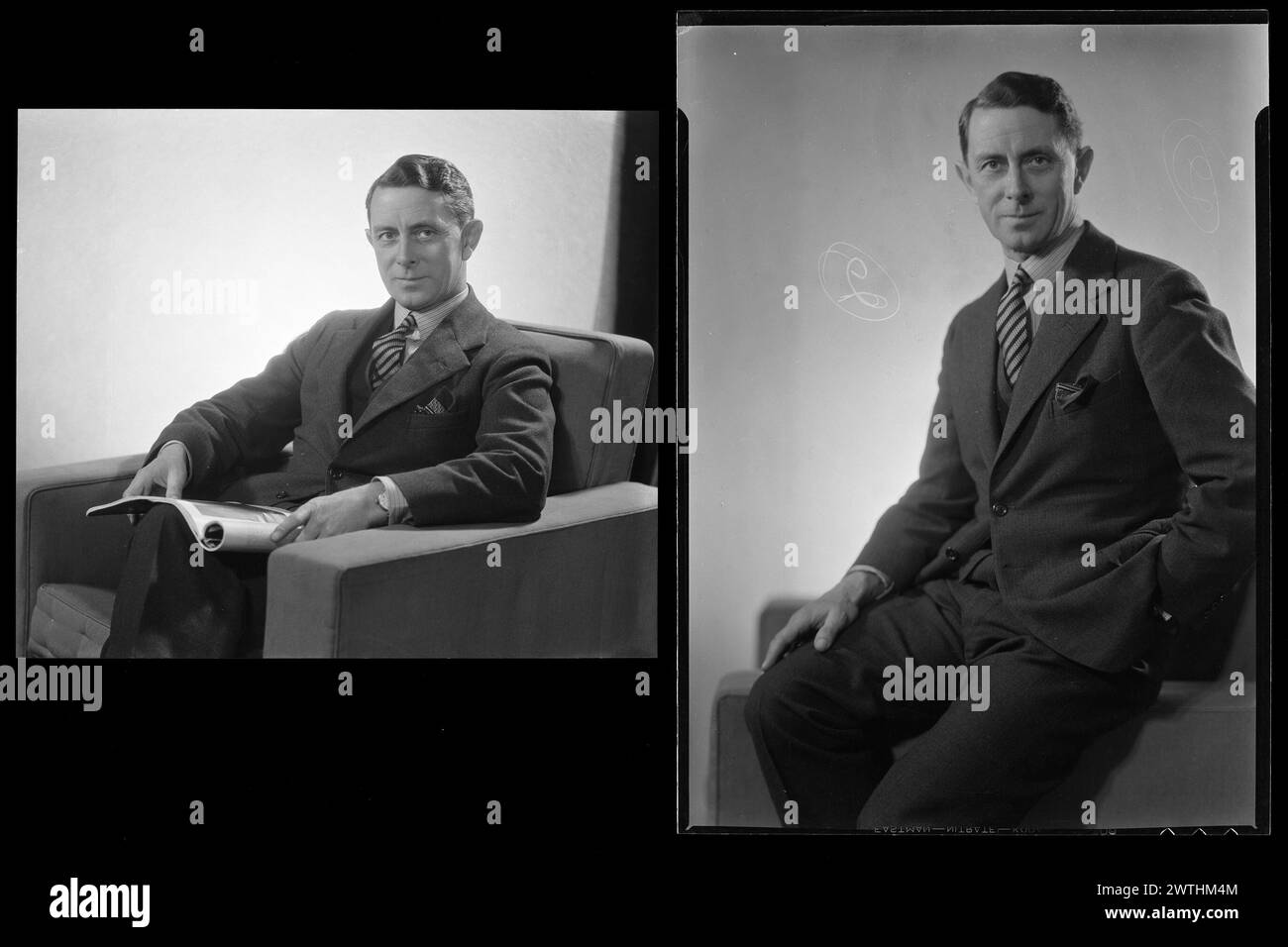 Man; inscribed 'Mrs Howorth' Nitrate negatives, gelatin silver ...