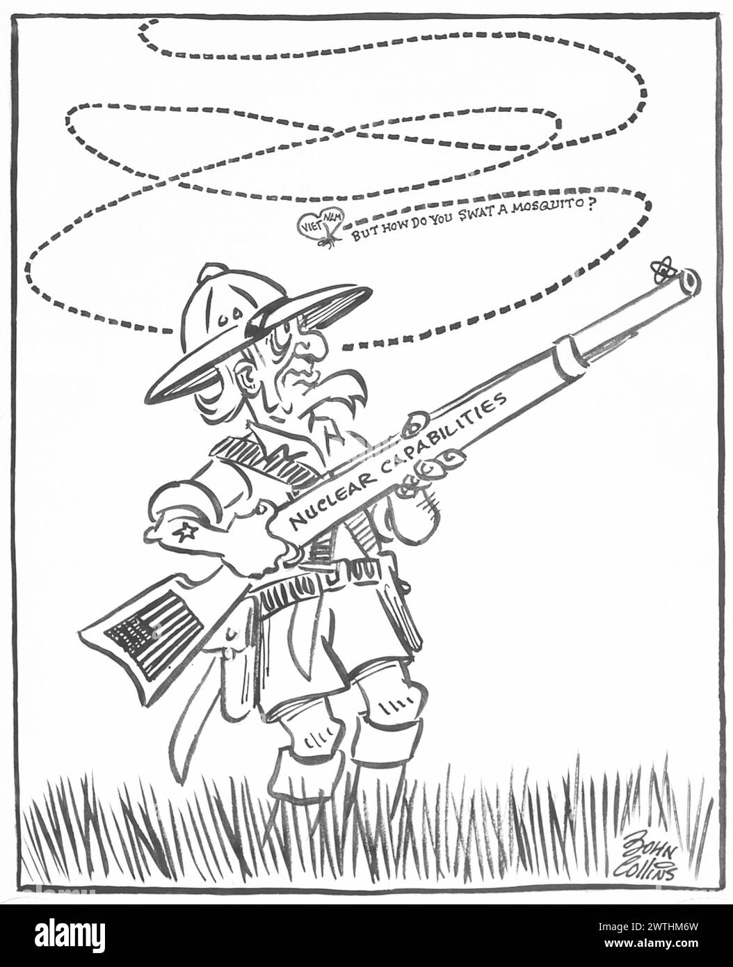 Big game hunting cartoon Black and White Stock Photos & Images - Alamy