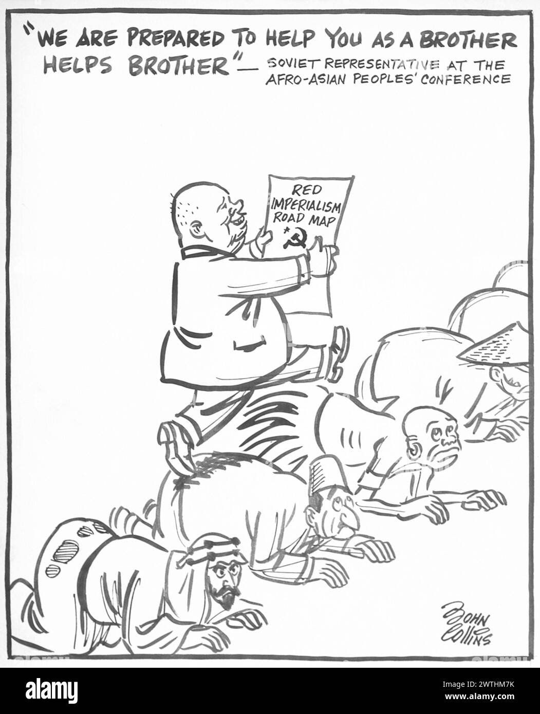 Cartoon - Step-Brothers. John Collins (1917-2007 Stock Photo - Alamy