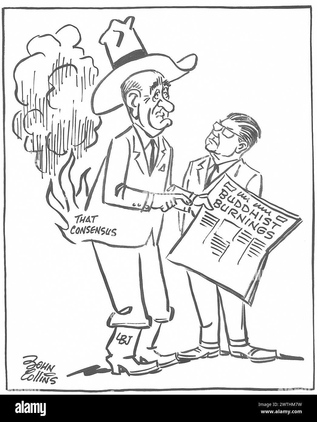 Cartoon - "Funny, You Can Almost Smell it over Here". John Collins ...