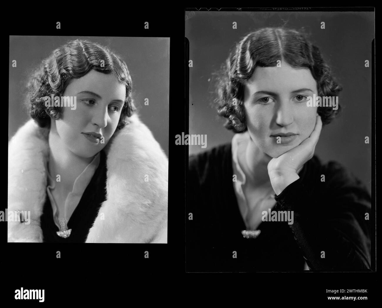 Woman; inscribed 'Miss Sturdy' Nitrate negatives, gelatin silver ...