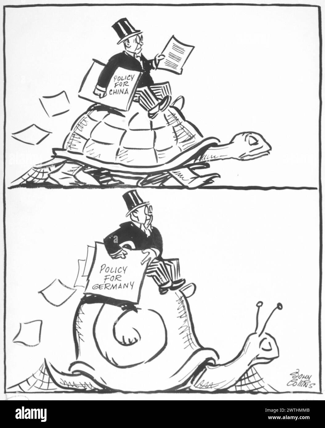 Cartoon - Change of Pace. John Collins (1917-2007 Stock Photo - Alamy