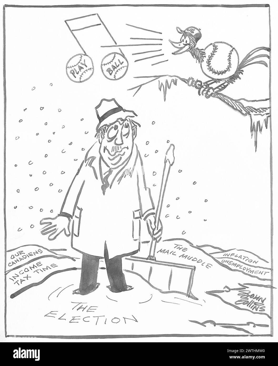 Cartoon - We Could Use a Happier Note. John Collins (1917-2007 Stock ...