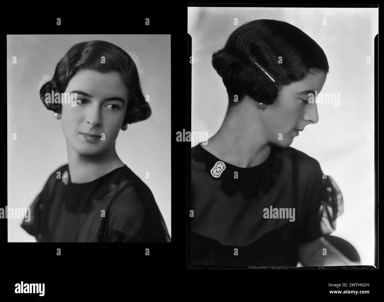 Woman; inscribed 'Mrs Tansley' Nitrate negatives, gelatin silver ...