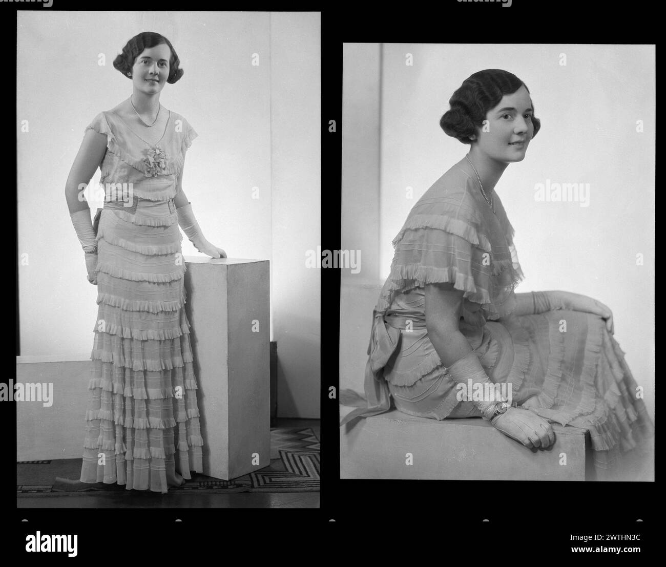 Woman; inscribed 'Miss M. Higgins' gelatin silver negatives, black-and ...