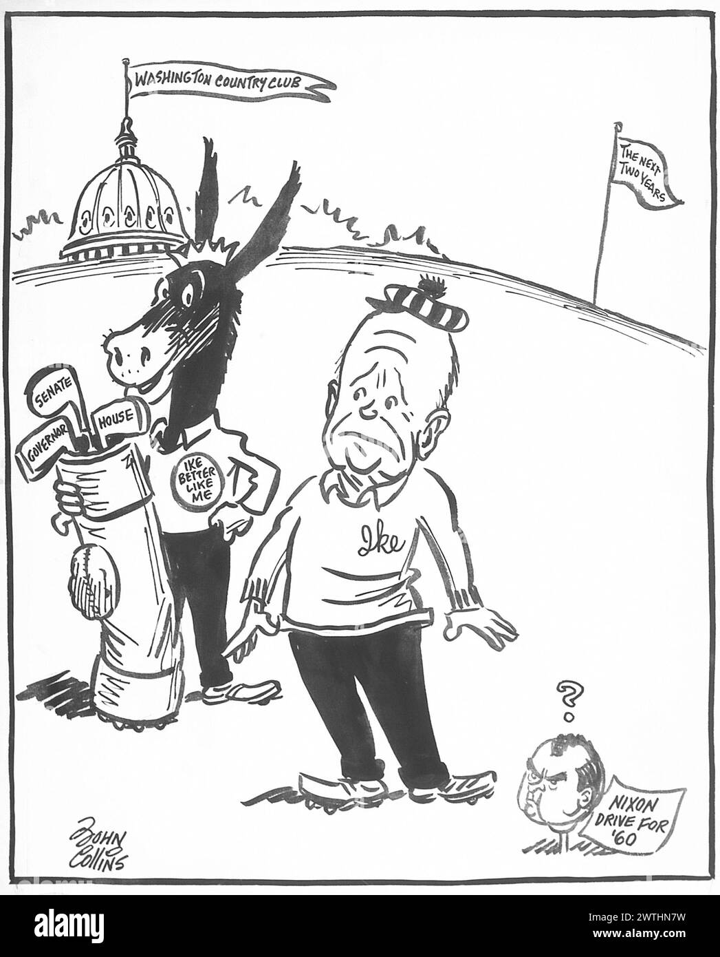 Cartoon - The Caddy Calls the Shots from Now On. John Collins (1917 ...