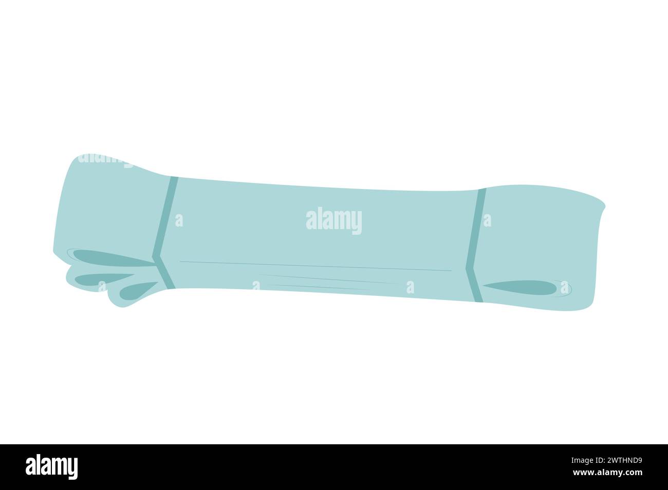 Resistant band isolated on white background. Fitness home workout ...