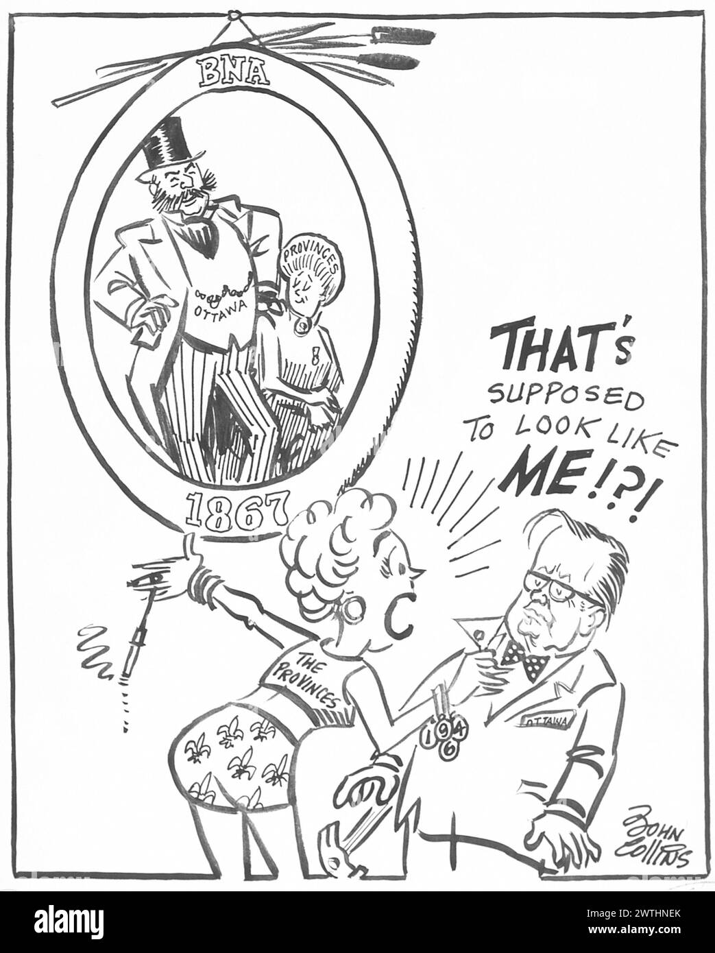 Cartoon - The Victorian Heirloom. John Collins (1917-2007 Stock Photo ...