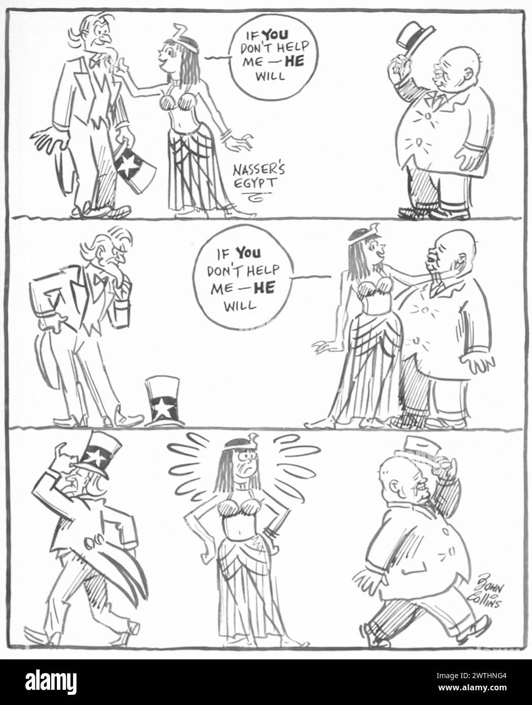 Cartoon - "Doesn't Anyone Give a Dam ?". John Collins (1917-2007 Stock ...