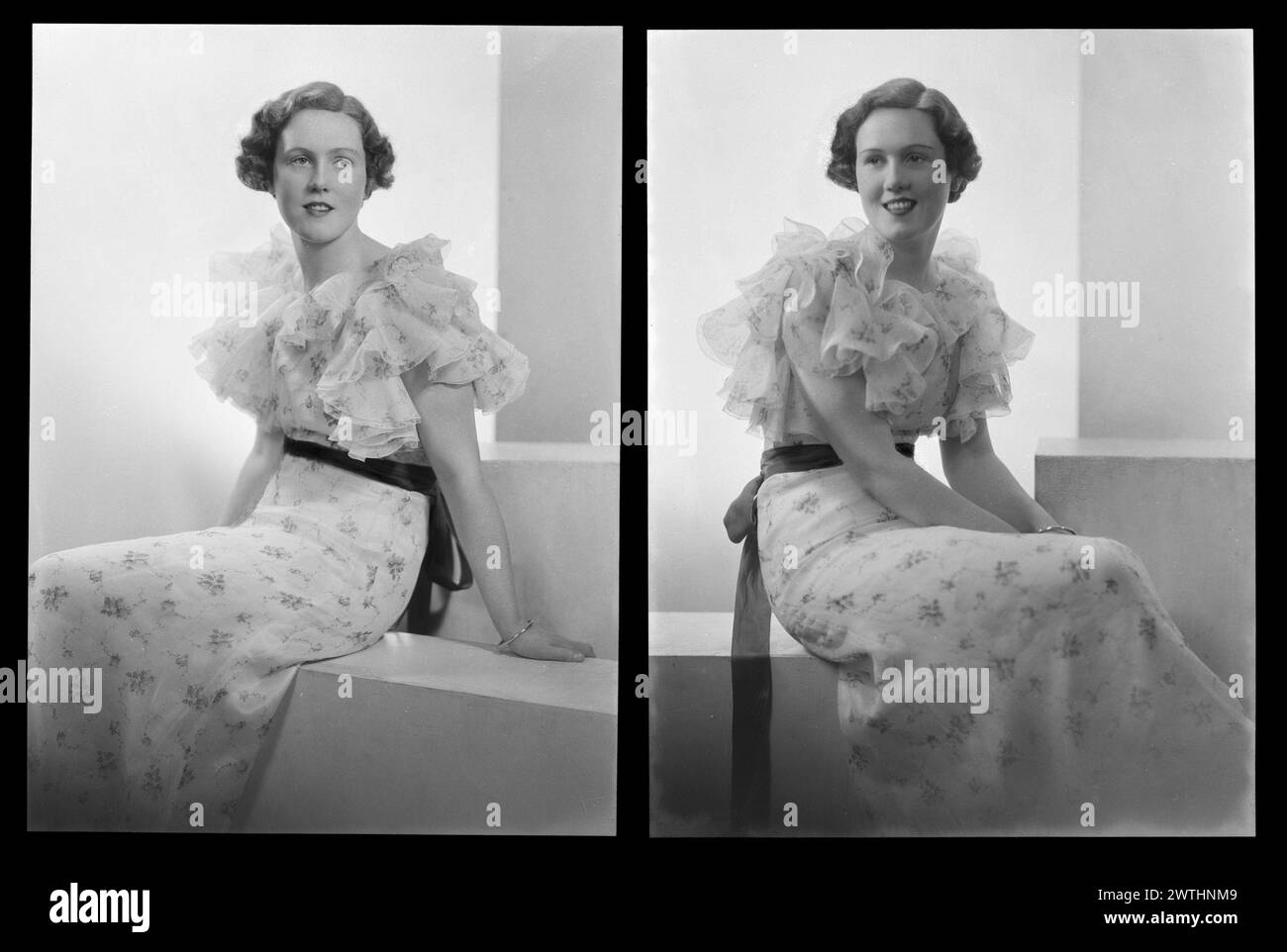 Woman; inscribed 'Miss Patricia Ryan' gelatin silver negatives, black ...
