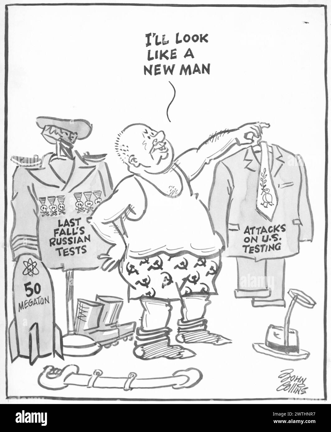 Cartoon - Spring Styles. John Collins (1917-2007 Stock Photo - Alamy