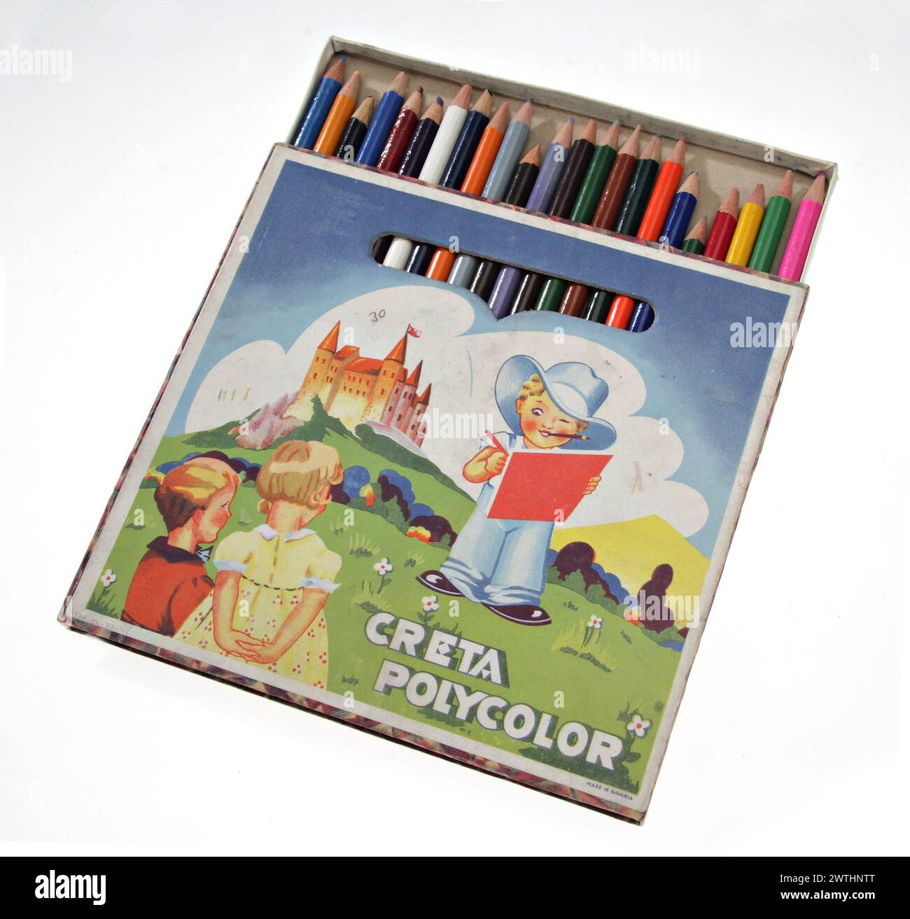 Colouring pencil box - Creta Polycolor Stock Photo - Alamy