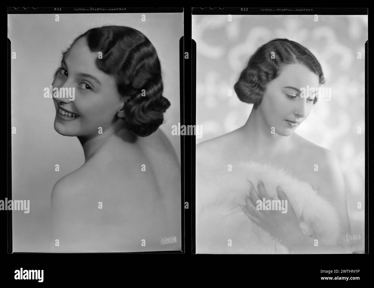 Woman; inscribed 'Miss V. Hiddleslove' Nitrate negatives, gelatin ...