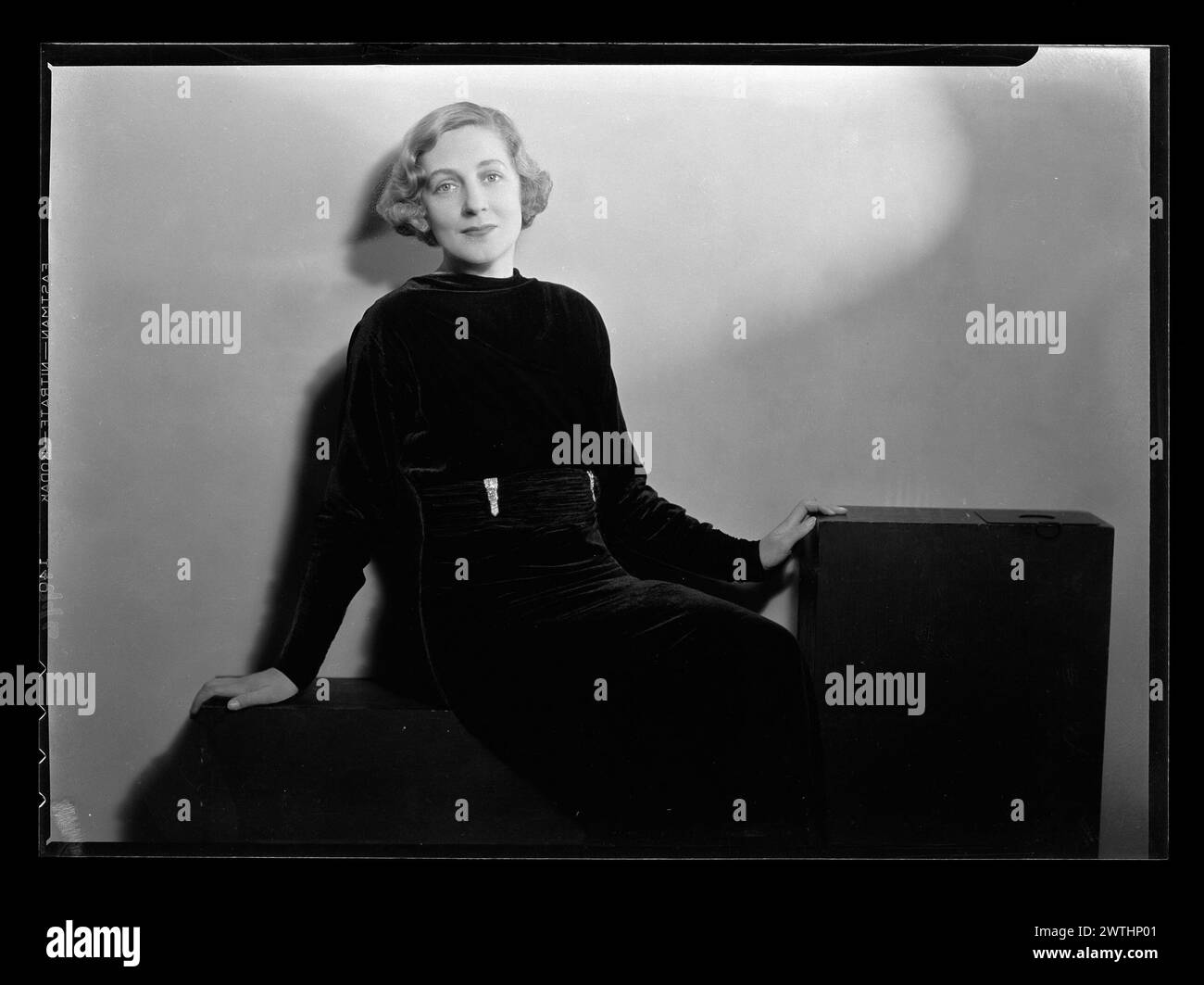 Woman; inscribed 'Miss Miller' Nitrate negatives, gelatin silver ...