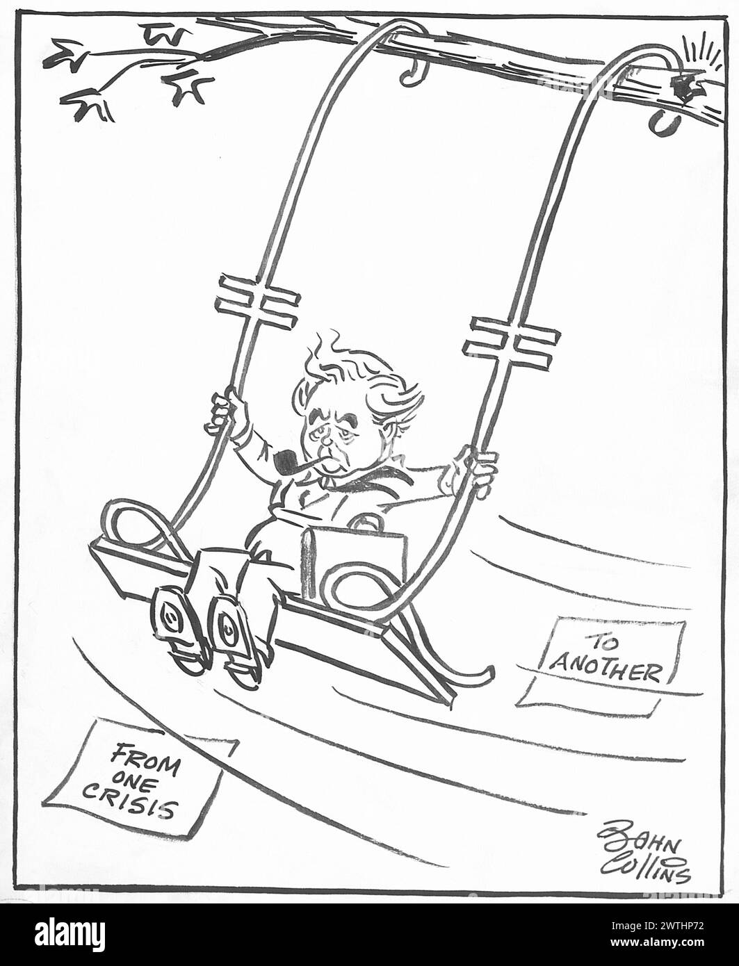 Cartoon - Swinging Britain. John Collins (1917-2007 Stock Photo - Alamy