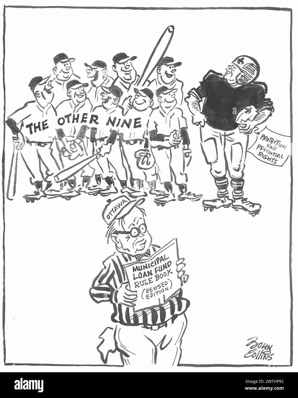 Cartoon - "We Rewrote the Rules a Little". John Collins (1917-2007 ...