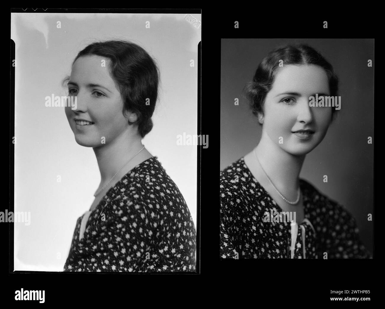Woman; inscribed 'Miss R. Hardie' Nitrate negatives, gelatin silver ...
