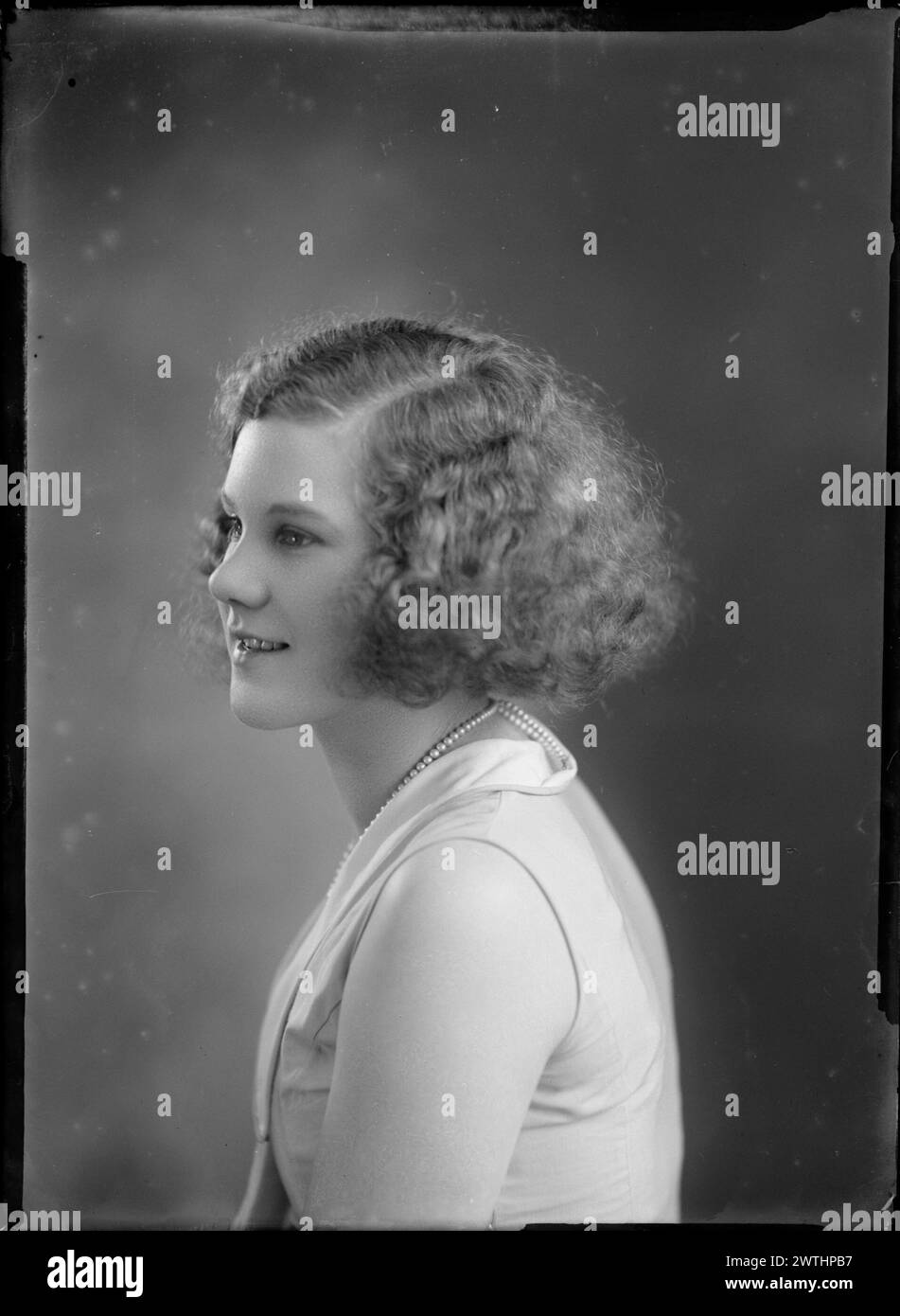 Miss Walker 3 cab (one in colour) studio portraits, portraits, black ...