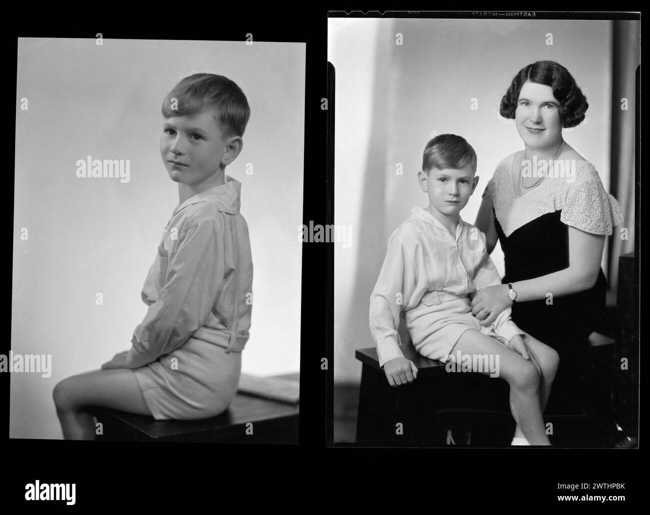 Woman and Child; inscribed 'Mrs MacDonald' Nitrate negatives, gelatin ...