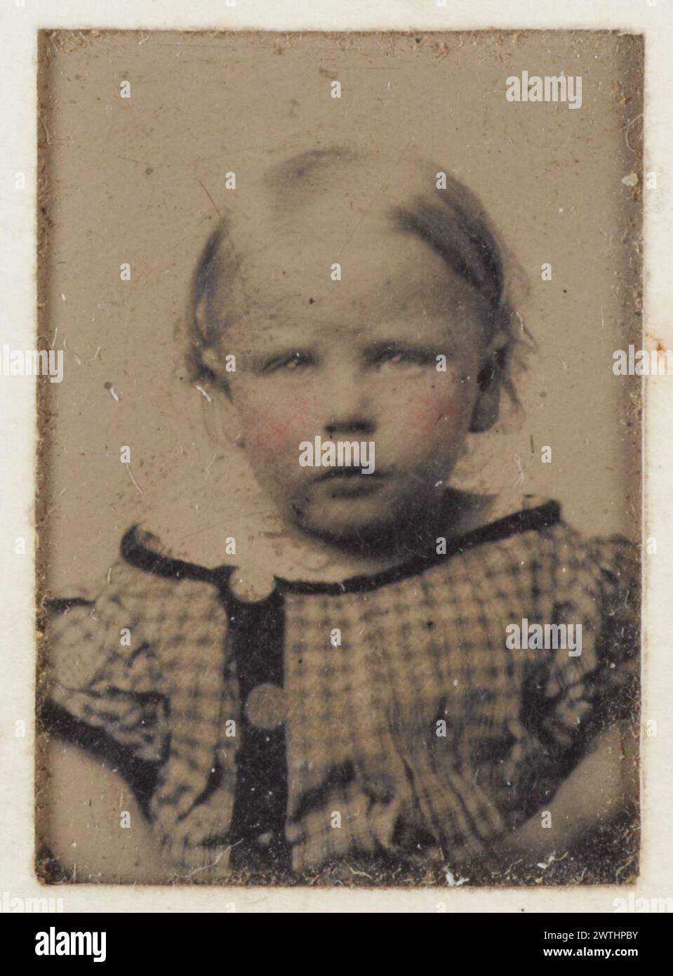 Young child. From the album: The Colonial Family Album tintypes, black ...