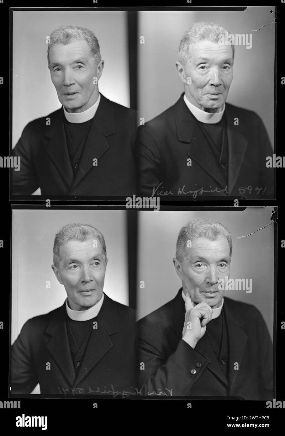 Man; inscribed 'Vicar Wingfield' gelatin silver negatives, black-and ...