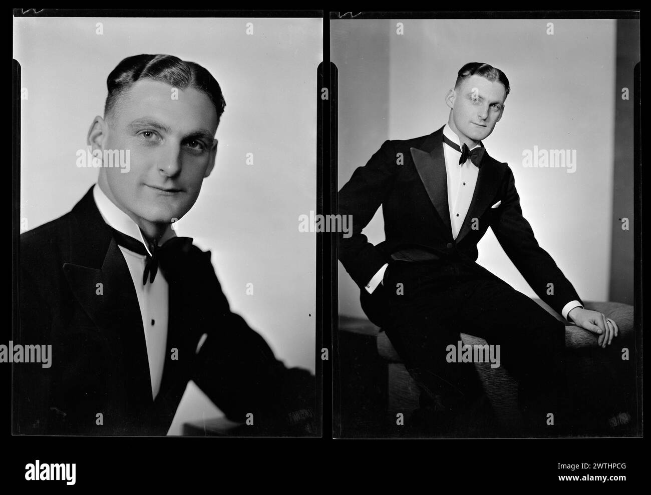 Man; inscribed 'Mr Brough' gelatin silver negatives, black-and-white ...