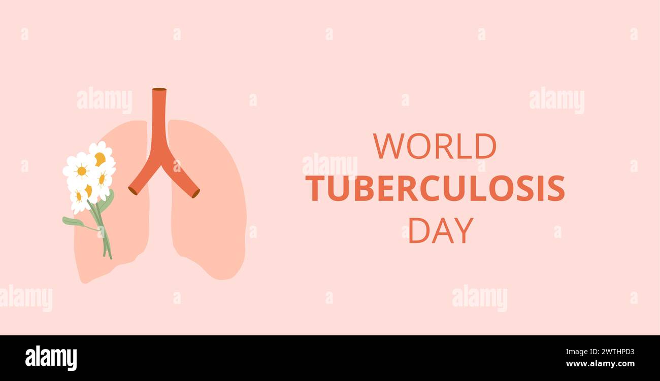 World tuberculosis day banner template. Awareness about disease. Vector ...