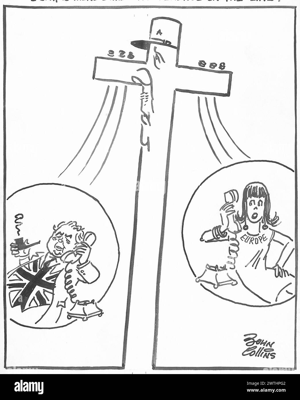 Cartoon - "I Say, Is there some Interference on the Line ?". John ...