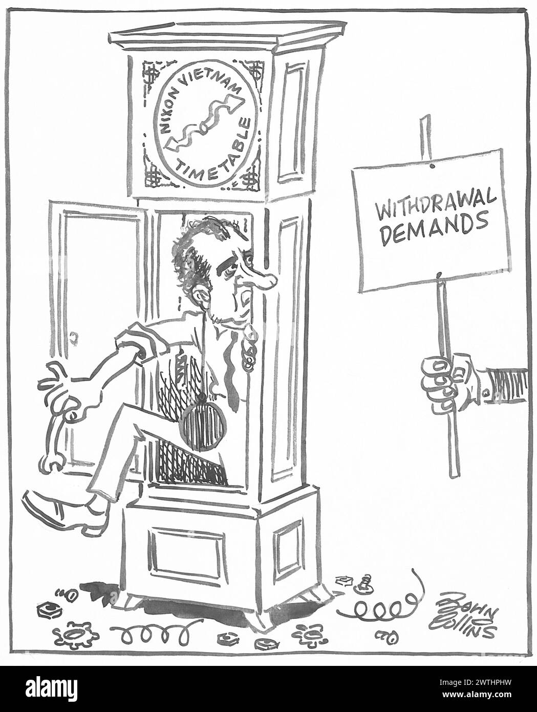 Cartoon - "How About Half-Past 1971 ?". John Collins (1917-2007 Stock ...