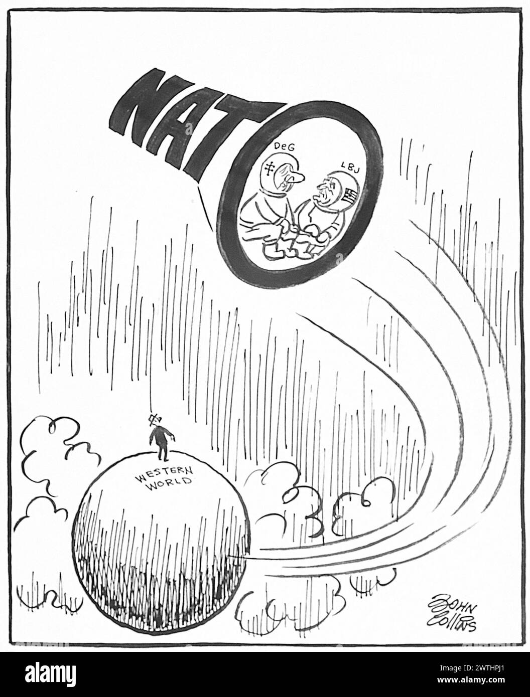 Cartoon - Another Gemini Project. John Collins (1917-2007 Stock Photo ...