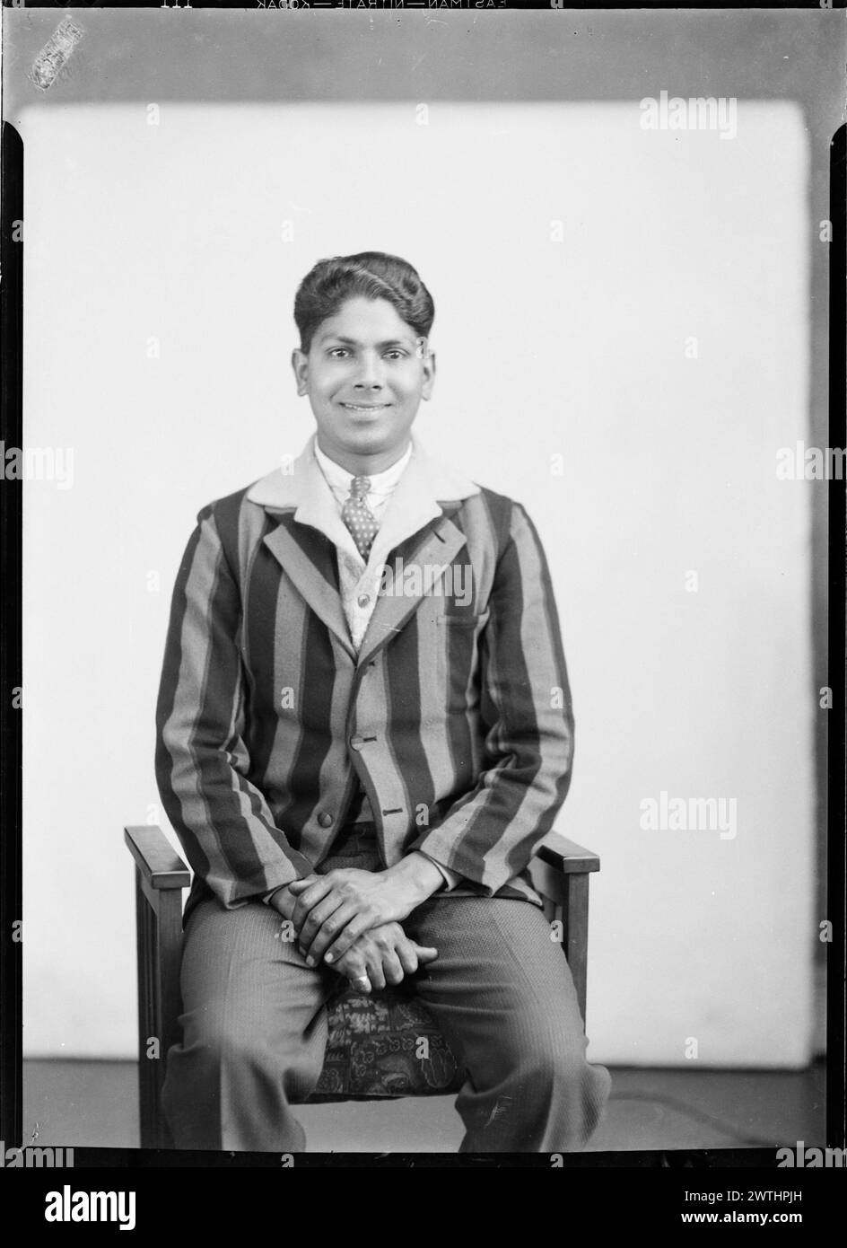 Young man black-and-white negatives, gelatin silver negatives, studio ...