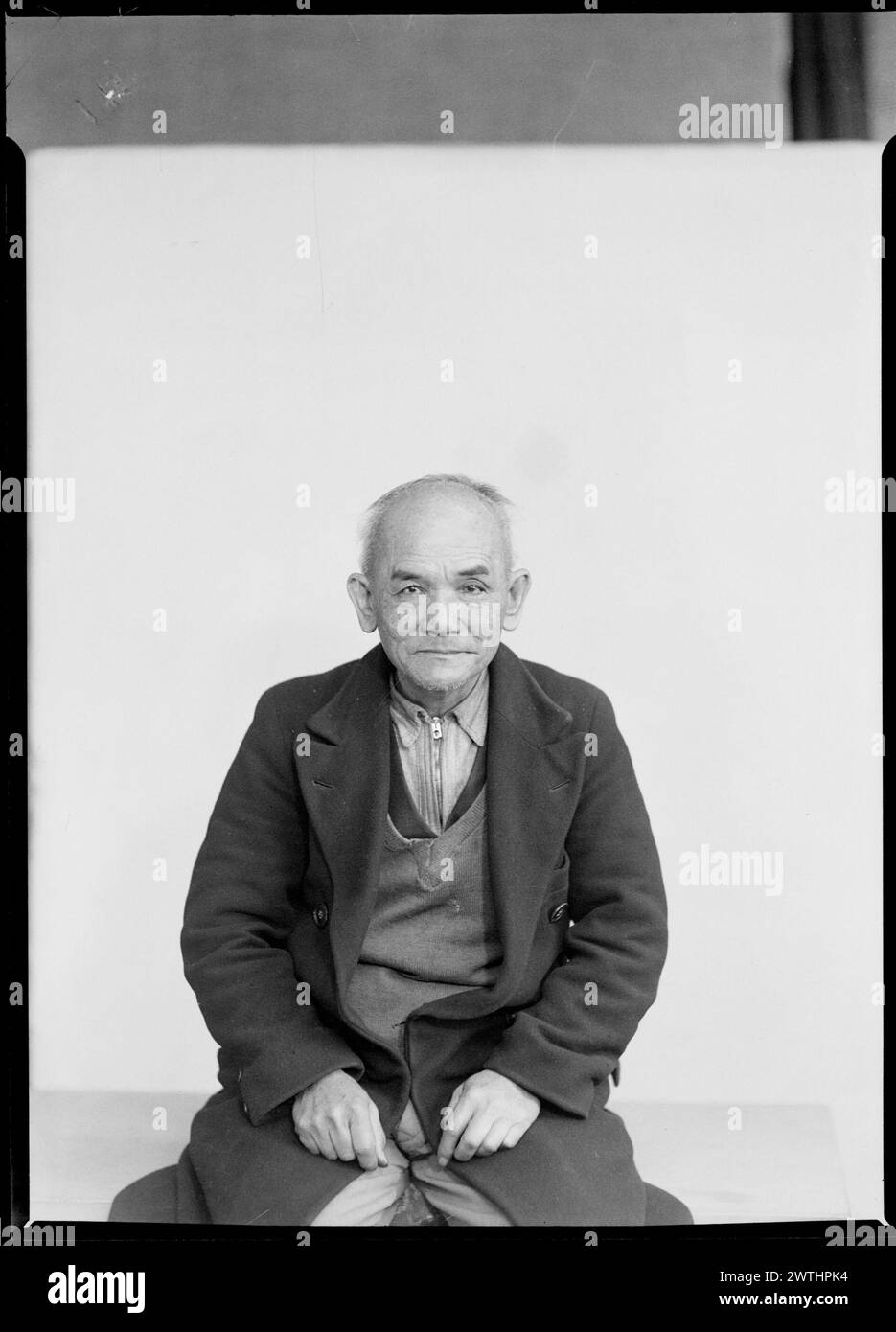 Man black-and-white negatives, gelatin silver negatives, studio ...