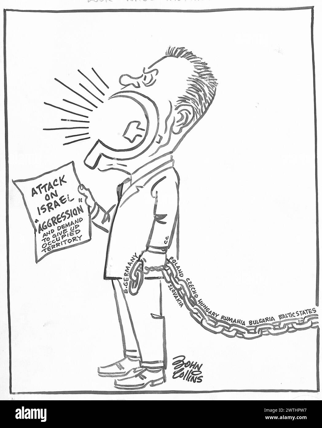 Cartoon - Look Who's Talking. John Collins (1917-2007 Stock Photo - Alamy