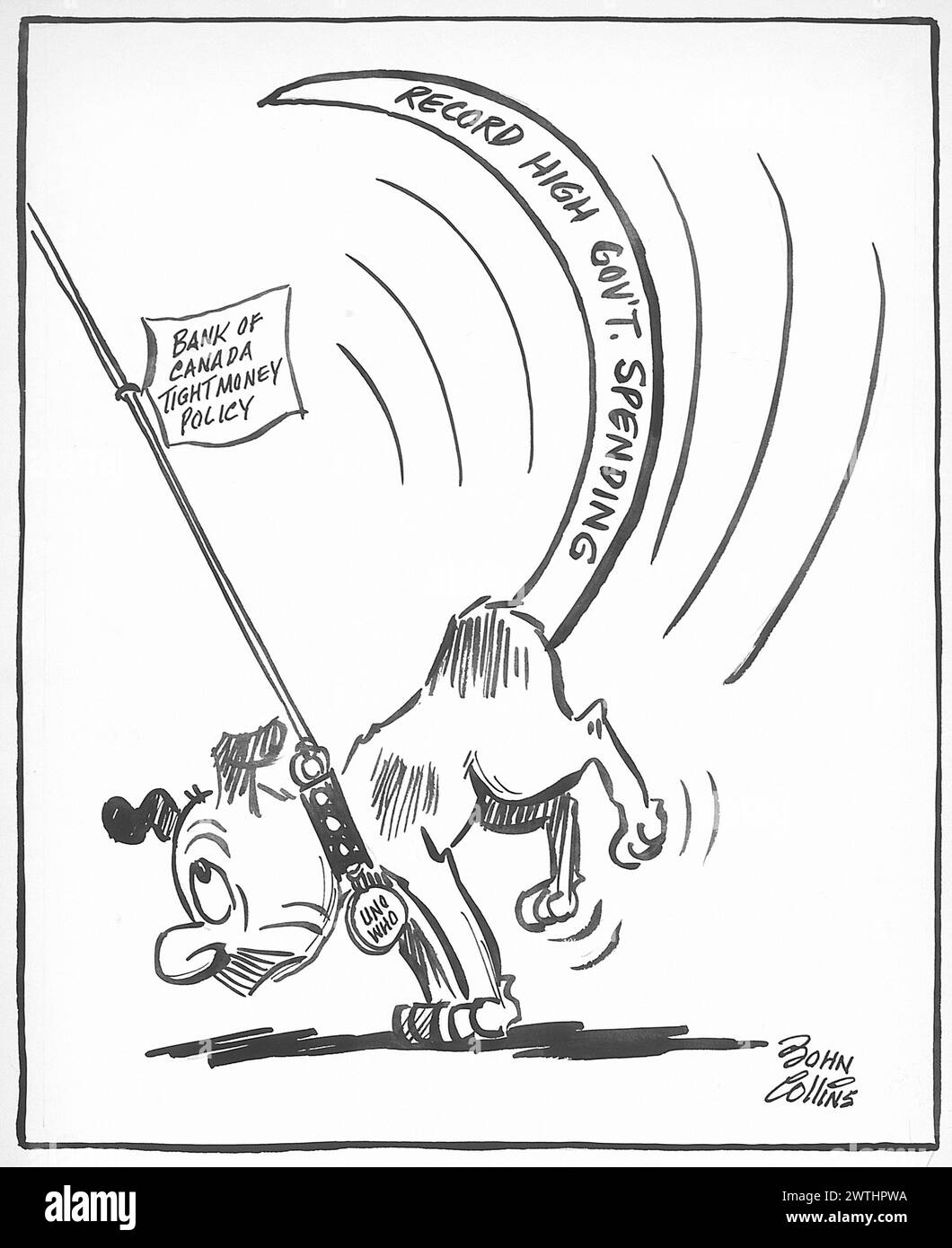 Cartoon - Could Be the Tail is Wagging the Dog. John Collins (1917-2007 ...
