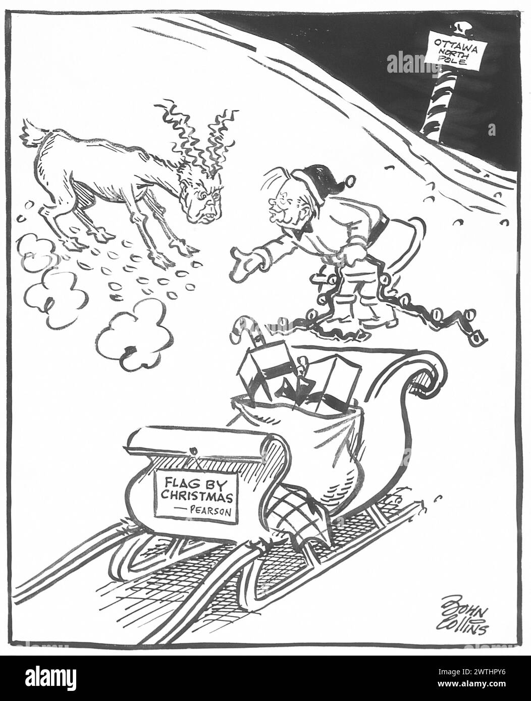 Cartoon - Having Trouble with Rudolf the Red-Ensign Nosed Reindeer ...